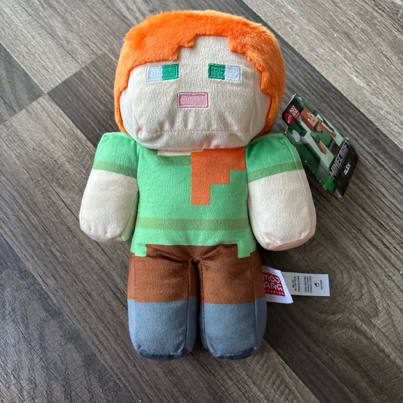 Mojang | Toys | Minecraft Alex 9 Plush Toy Green And Orange | Poshmark